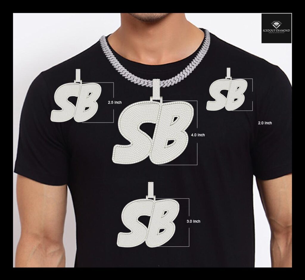 PENDANT SIZE GUIDE | Icedout Diamond