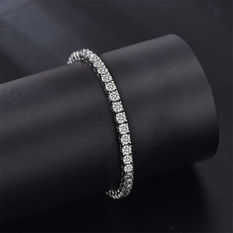Mens moissanite bracelet|Moissanitecuban bracelet